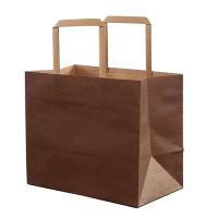 China Brown Kraft Paper Custom Sustainable Takeaway Packaging for Takeaway Baked Goods for sale