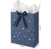 China Custom Beautiful Boutique Jewelry Gift Packaging Shopping Tote Paper Bags With Bowknot for sale