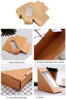 China Recycled Materials Custom Printed Sandwich Packaging Box with PVC Clear Window Takeaway for sale