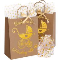 China Customized Ivory Board Paper Bag for Baby Products Luxury Custom Order Accepted for sale