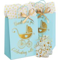 China Customized Ivory Board Paper Bag for Baby Products Luxury Custom Order Accepted for sale