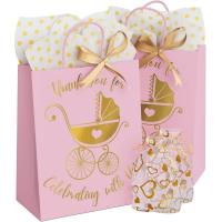 China Customized Ivory Board Paper Bag for Baby Products Luxury Custom Order Accepted for sale