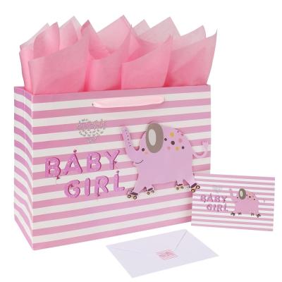 China Handmade Baby Gift Carrier Shopping Bags With Your Own Logo Custom Order Choose Your Color for sale