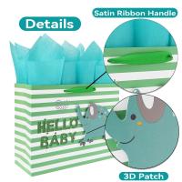 China Handmade Baby Gift Carrier Shopping Bags With Your Own Logo Custom Order Choose Your Color for sale