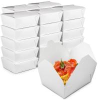 China Disposable Salad Packaging Food Containers Kraft Paper Box for Fast Foods and Takeaway for sale