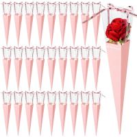 China Handmade Custom Cut Valentine's Day Rose Sleeves in Gravure Printed Kraft Paper Bag for sale