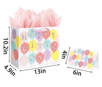 China CMYK 4 Color Offset Printing Reusable Handmade Paper Bags With Logo for Birthday Party for sale