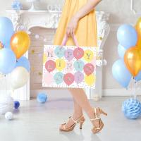 China CMYK 4 Color Offset Printing Reusable Handmade Paper Bags With Logo for Birthday Party for sale