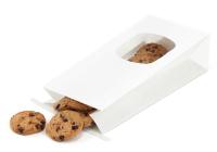 China Greaseproof Paper Hot Style Bottom Window White Brown Cookie Biscuit Kraft Paper Bag for sale