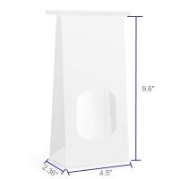 China Greaseproof Paper Hot Style Bottom Window White Brown Cookie Biscuit Kraft Paper Bag for sale