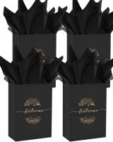 China Hand Length Handle Popular Design Your Own Logo Handle Bulk Thank You Gift Carry Kraft Paper Bags for sale
