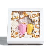 China Others Custom Print Folding Cookie Candy Cake Food Wraps Paper Box With Window Display for sale