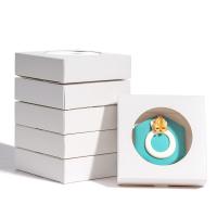 China Others Custom Print Folding Cookie Candy Cake Food Wraps Paper Box With Window Display for sale