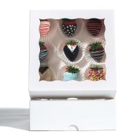 China Others Custom Print Folding Cookie Candy Cake Food Wraps Paper Box With Window Display for sale