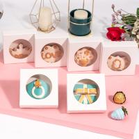 China Others Custom Print Folding Cookie Candy Cake Food Wraps Paper Box With Window Display for sale
