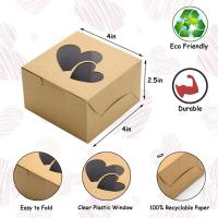 China Convenient Takeaway Kraft Paper Box for Cupcakes According to Your Request for sale
