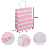 China Custom Color Accepted Promotion Kraft Paper Thank You Bag for Wedding Party Store for sale