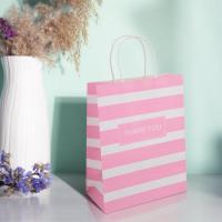 China Custom Color Accepted Promotion Kraft Paper Thank You Bag for Wedding Party Store for sale