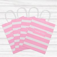 China Custom Color Accepted Promotion Kraft Paper Thank You Bag for Wedding Party Store for sale