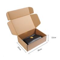 China Custom Logo Good Folding Kraft Paper Box for T-Shirt Sweater Clothing Shoe Packaging for sale