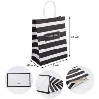 China Gravure Printing Handmade Custom Printed Kraft Paper Bags With Handles for Thank You for sale