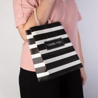 China Gravure Printing Handmade Custom Printed Kraft Paper Bags With Handles for Thank You for sale