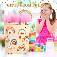 China Portable Cartoon Cute Kids Party Gift Tote Paper Bag with CMYK 4 Color Offset Printing for sale
