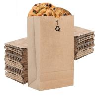 China Food Delivery Kraft Paper Bag for Food Bio-Degradable Customized Size Reasonable for sale