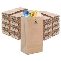 China Food Delivery Kraft Paper Bag for Food Bio-Degradable Customized Size Reasonable for sale
