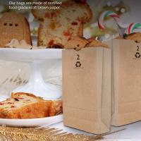 China Food Delivery Kraft Paper Bag for Food Bio-Degradable Customized Size Reasonable for sale