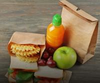 China Food Delivery Kraft Paper Bag for Food Bio-Degradable Customized Size Reasonable for sale