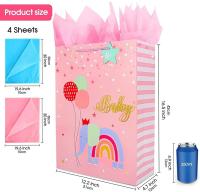China Stickers Colorful Cartoon Animal Candy Paper Gift Bag For Kids Birthday Baby Shower Party Favor for sale