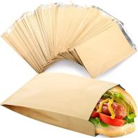 China Paper Type Kraft Paper Customized Size Bbq Food Bag With Aluminum Foil for sale