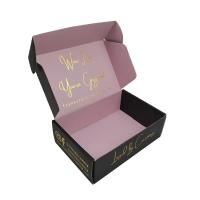 China Custom Logo Cardboard Paper Shipping Box for Square Airplane Clothes Packaging for sale