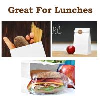 China Eco Friendly White Kraft Paper Bag For Fast Food Takeaway Custom Order Logo Customized for sale