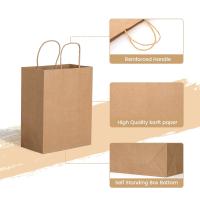 China Custom Takeaway Food Packaging Kraft Paper Bag for Fast Food Take Away POTATO CHIPS for sale