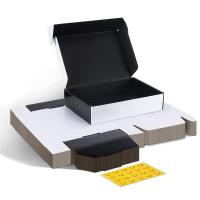 China Recycled Materials Custom Logo Black White Carton Mailing Boxes for Luxury Shipping for sale