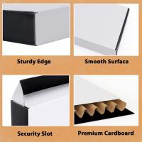 China Recycled Materials Custom Logo Black White Carton Mailing Boxes for Luxury Shipping for sale