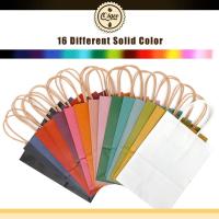China Business Shopping Custom Brown Kraft Paper Bag with Twisted Handles in Custom Color for sale