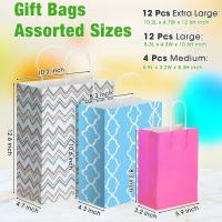 China Handmade Biodegradable Eco-Friendly Striped Pastel Candy Sweet Tote Shopping Kraft Paper Bags for sale