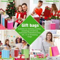 China Handmade Biodegradable Eco-Friendly Striped Pastel Candy Sweet Tote Shopping Kraft Paper Bags for sale
