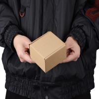 China Square Corrugated Board Custom Shipping Mailing Box Folding Paper Packaging Mailer for sale
