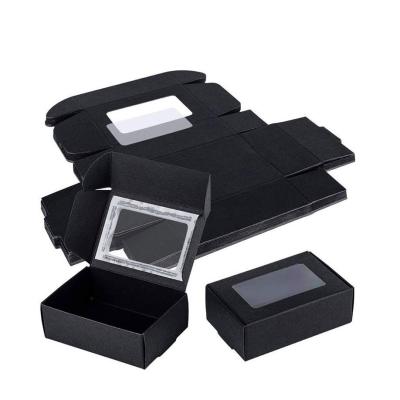 China Shampoo Custom Logo Small Airplane Cosmetic Folding Paper Packaging Box with Clear Window for sale