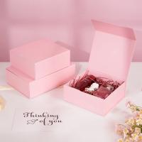 China OEM/ODM Luxury Rigid Cardboard Foldable Gift Box Custom Print Pink Paper Magnetic Gift Box for sale