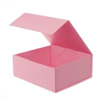 China OEM/ODM Luxury Rigid Cardboard Foldable Gift Box Custom Print Pink Paper Magnetic Gift Box for sale