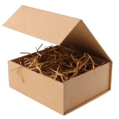 China Custom Good Luxury Folding Storage Magnetic Kraft Paper Gift Box with Glossy Lamination for sale