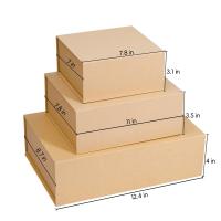 China Custom Good Luxury Folding Storage Magnetic Kraft Paper Gift Box with Glossy Lamination for sale