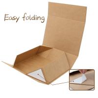 China Custom Good Luxury Folding Storage Magnetic Kraft Paper Gift Box with Glossy Lamination for sale