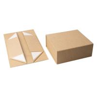 China Custom Good Luxury Folding Storage Magnetic Kraft Paper Gift Box with Glossy Lamination for sale