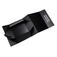 China Custom Luxury White Black Pink Magnet Flap Clothing Paper Box Foldable Magnetic Closure Gift Box for sale